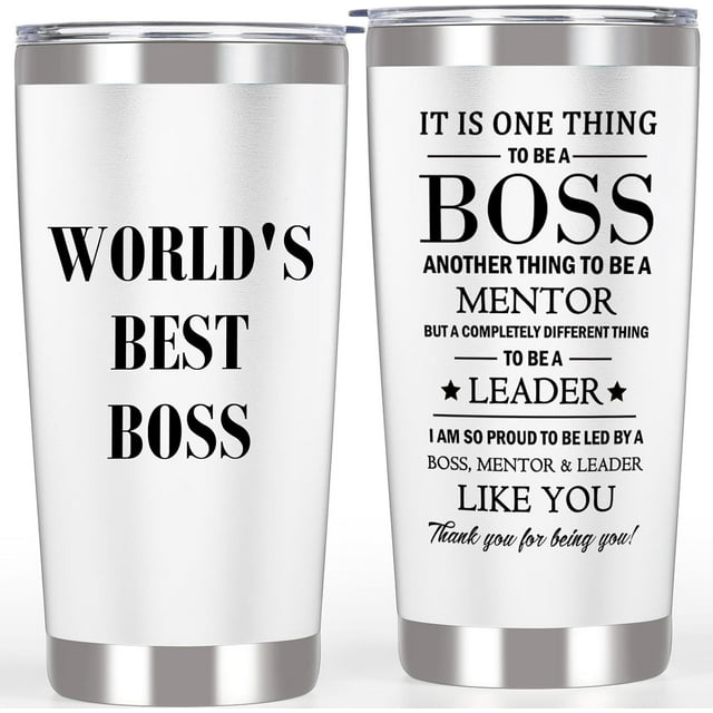 Christmas Gifts for Women Men Boss Tumbler, Appreciation Gifts for Boss ...