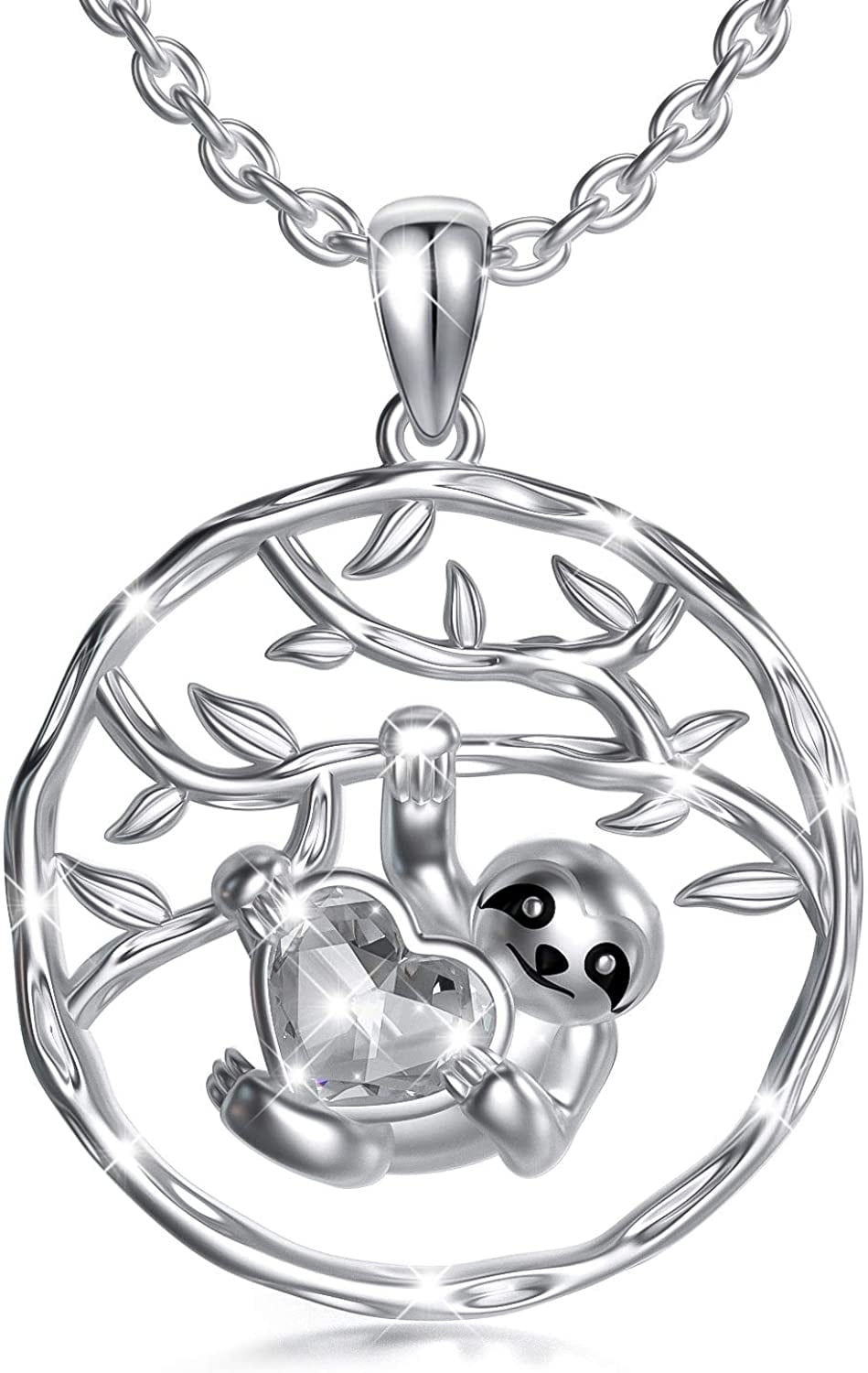 Christmas Gifts for Her Sloth Necklace S925 Sterling Silver Sloth ... Christmas Gifts for Her Sloth Necklace S925 Sterling Silver Sloth ...