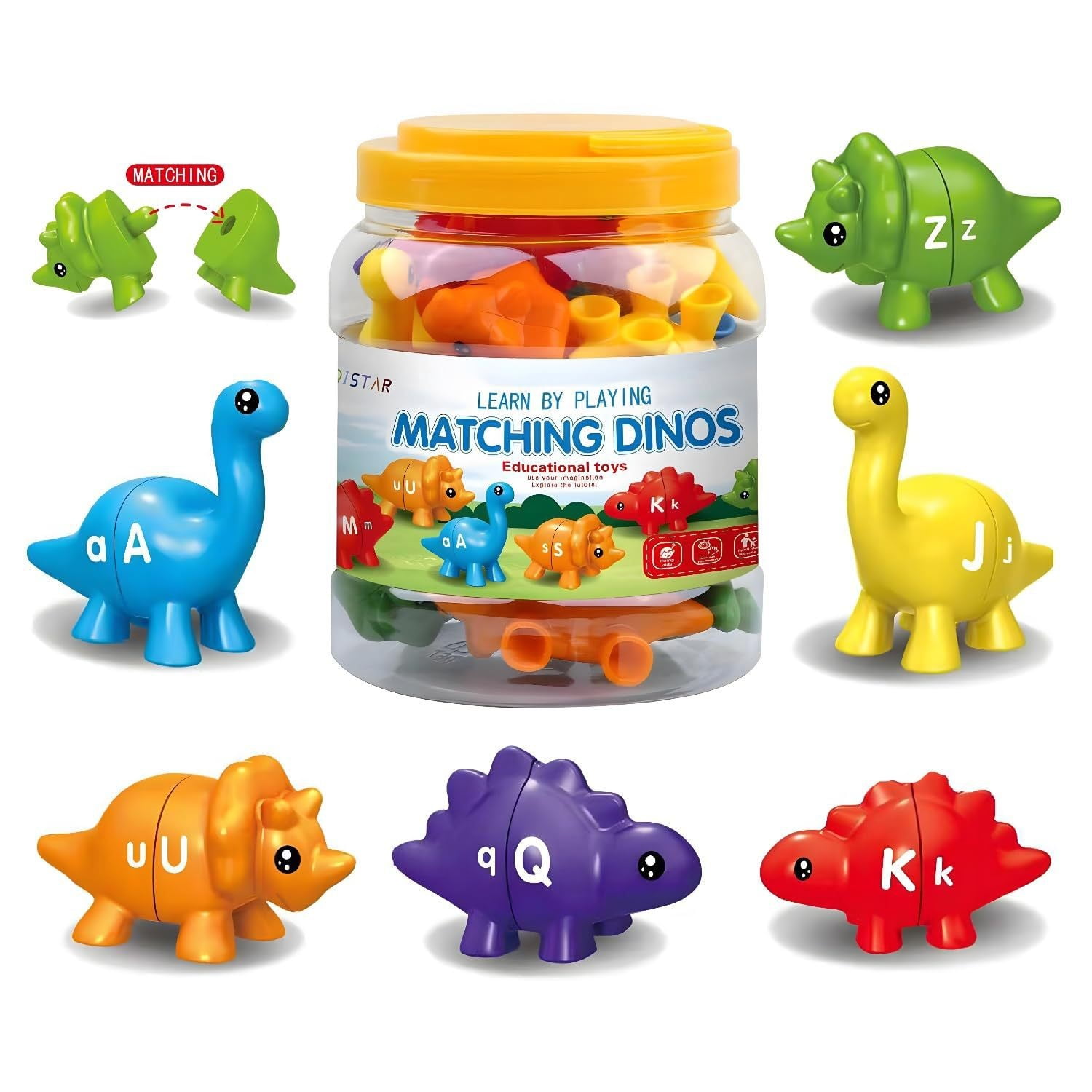 Christmas Gifts for Kids Toys Clearance Alphabet Dinosaur Matching Toy ...