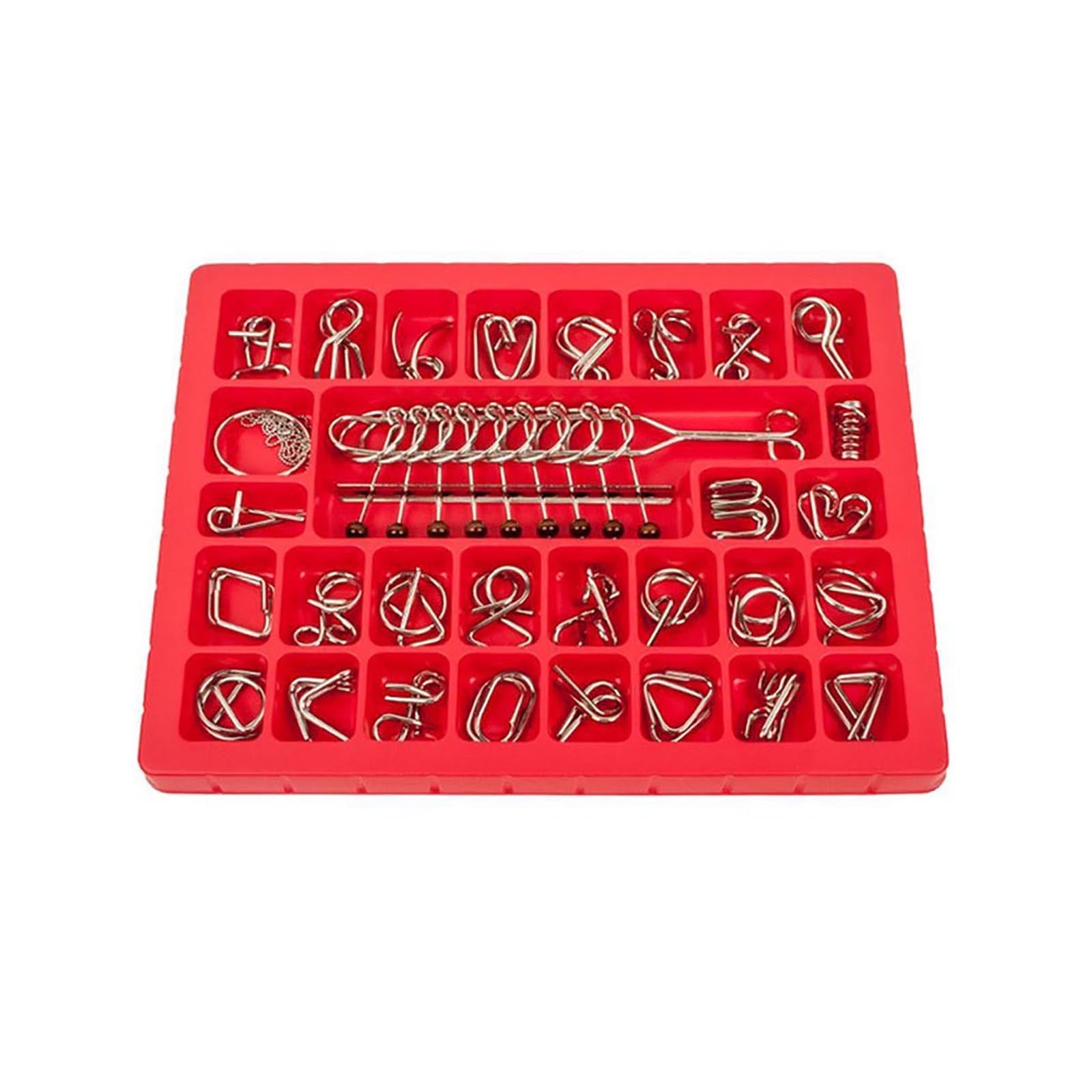 Butebuy 30 Metal Wire Puzzle Game Set Test Unlock Game Toys - Walmart.com