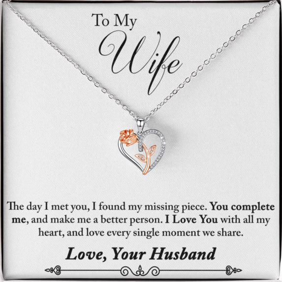 Christmas Gifts for Wife To My Wife Necklace Gift for Wife from Husband ...