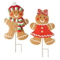 Fox River CreationsTM Gingerbread Boy & Girl Lawn Stakes, Christmas ...