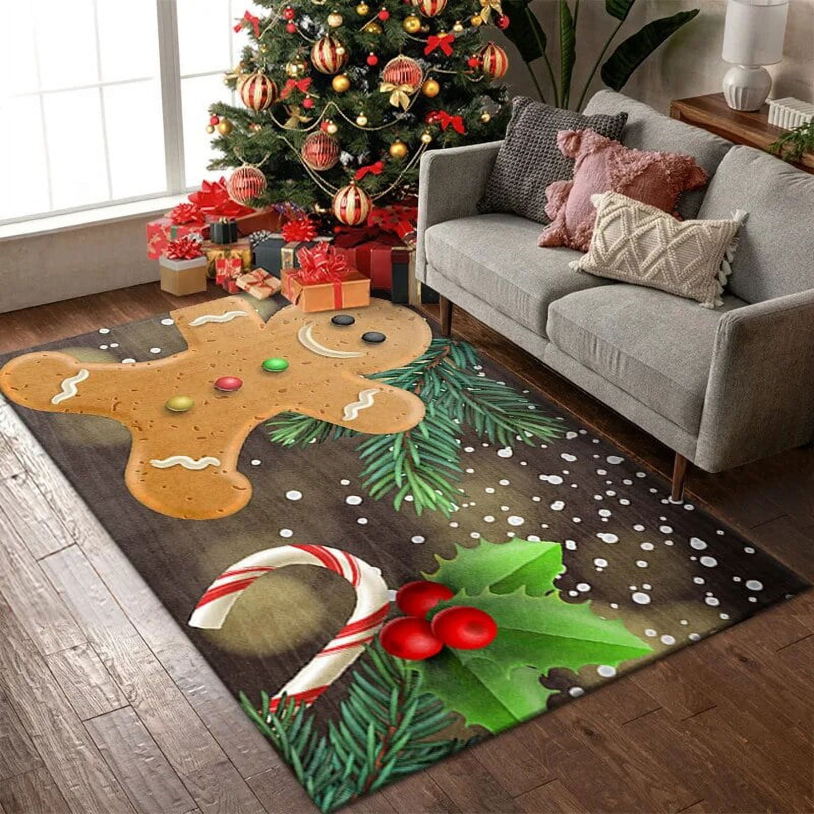 Christmas Gingerbread Carpet for Living Room Home Decor Kitchen Hallway ...