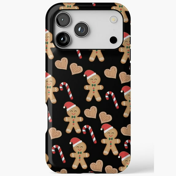Christmas Gingerbread Holiday Pattern Phone Case iPhone Case 17 through ...