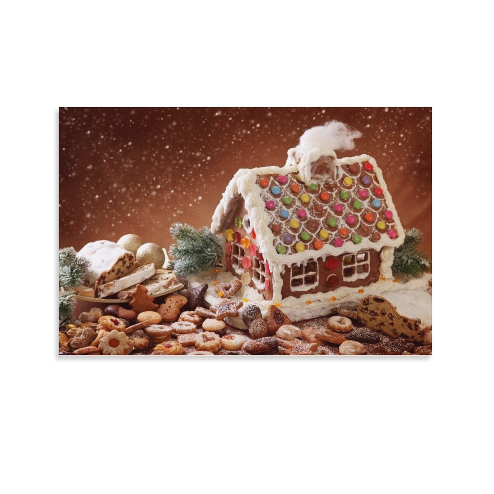 Christmas Gingerbread House Canvas Art Poster And Wall Art Picture ...