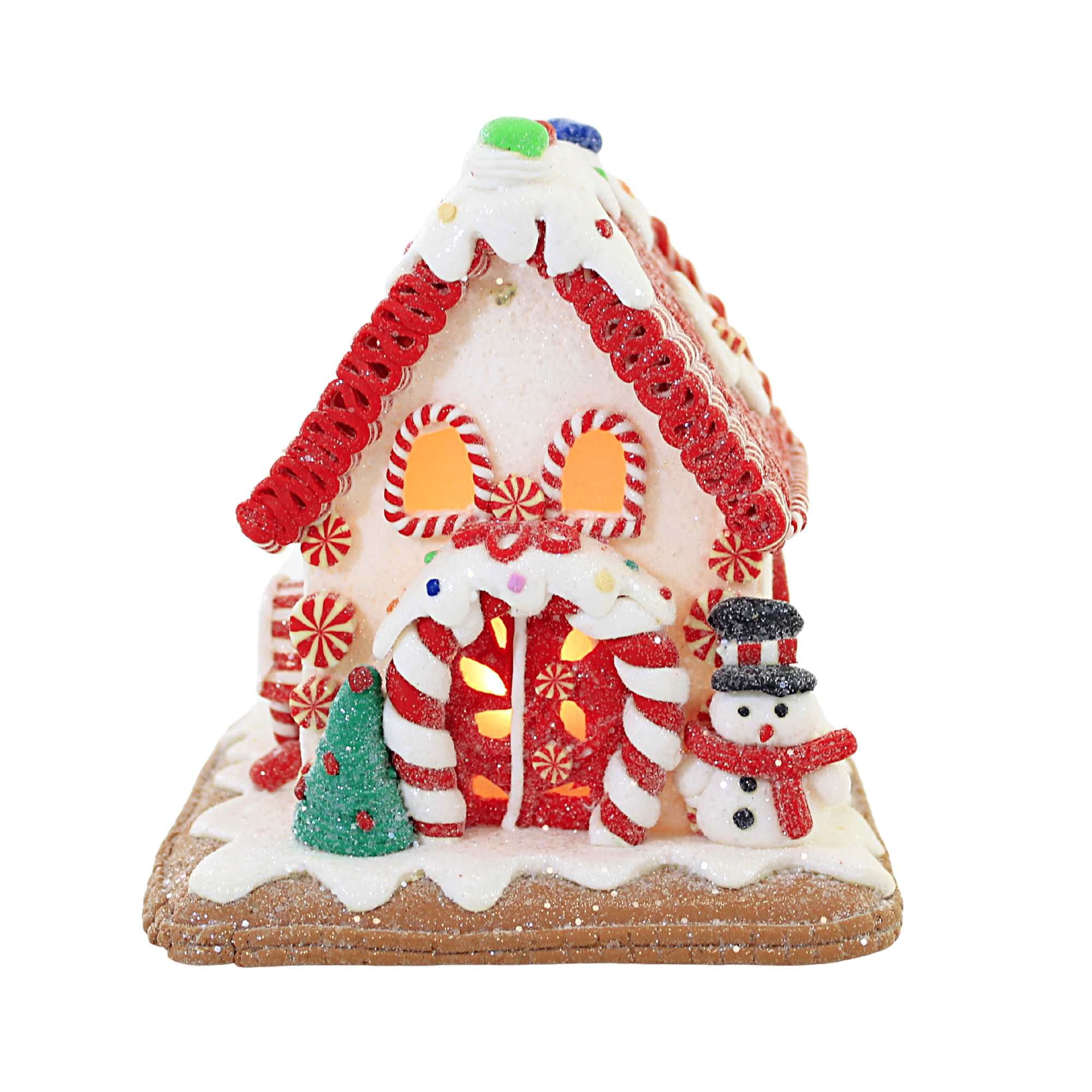 Christmas Gingerbread Led Candy House Gumdrops Iced Peppermint Gbj0004 ...