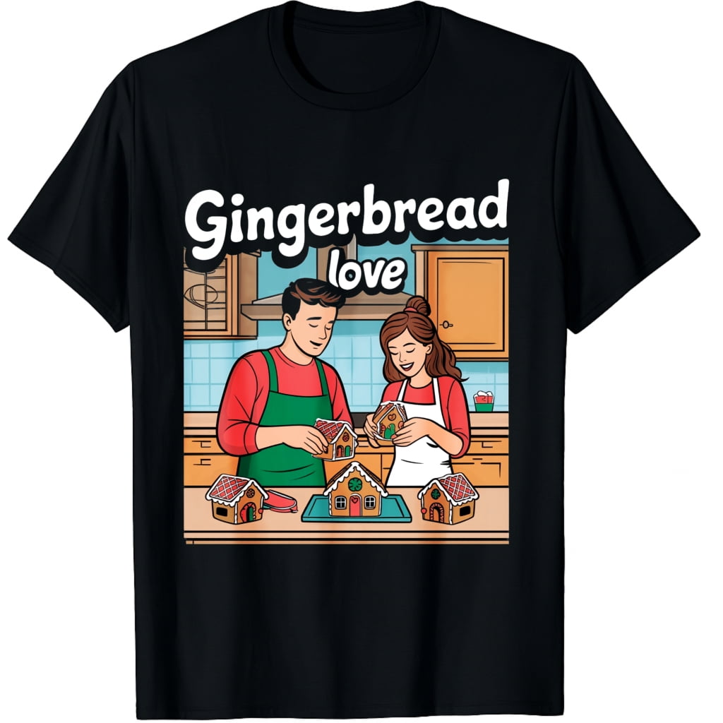 Christmas Gingerbread Love Couple Apron Set and House Design Kitchen ...