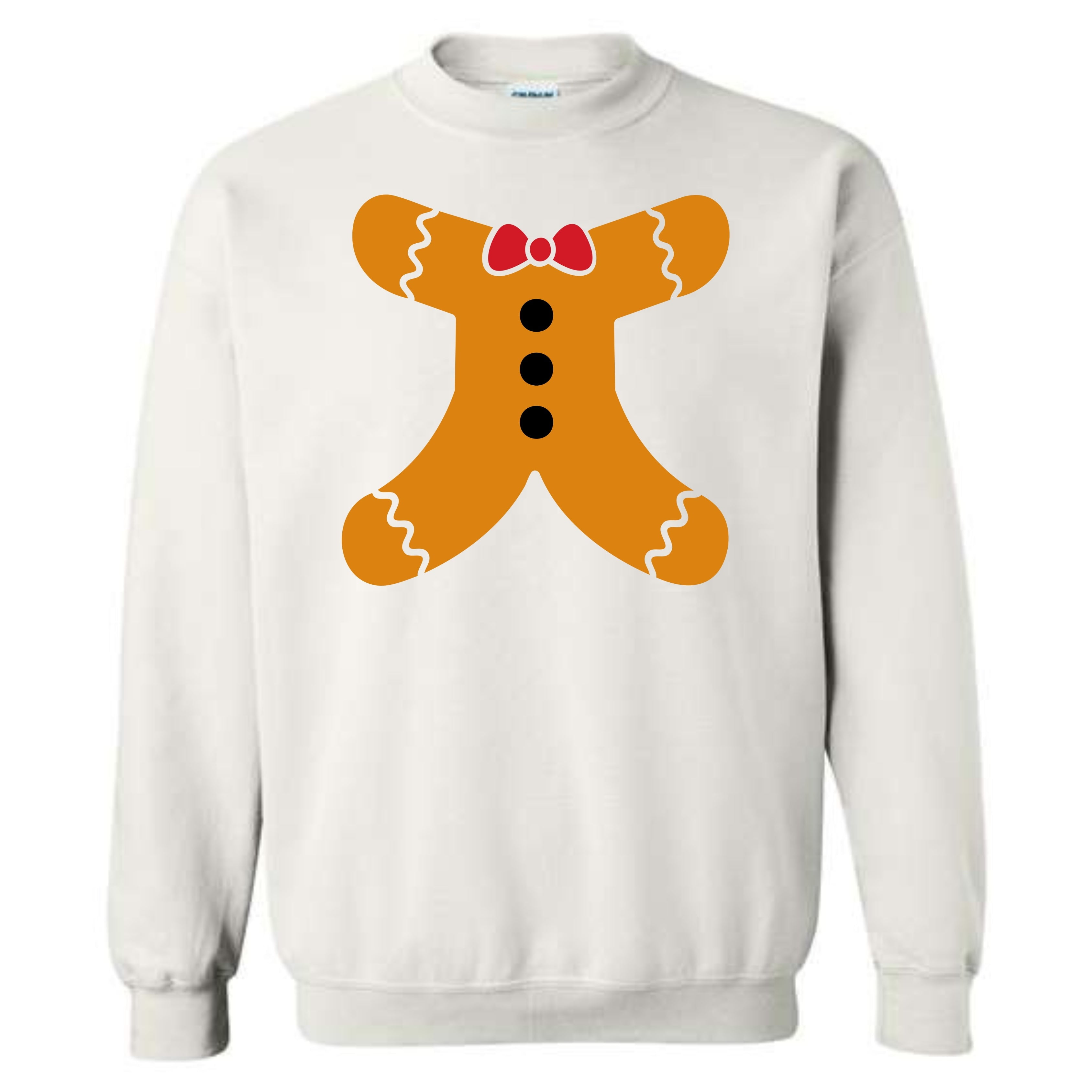 Christmas Gingerbread Man Body Holiday Crewneck Sweatshirt - Walmart.com