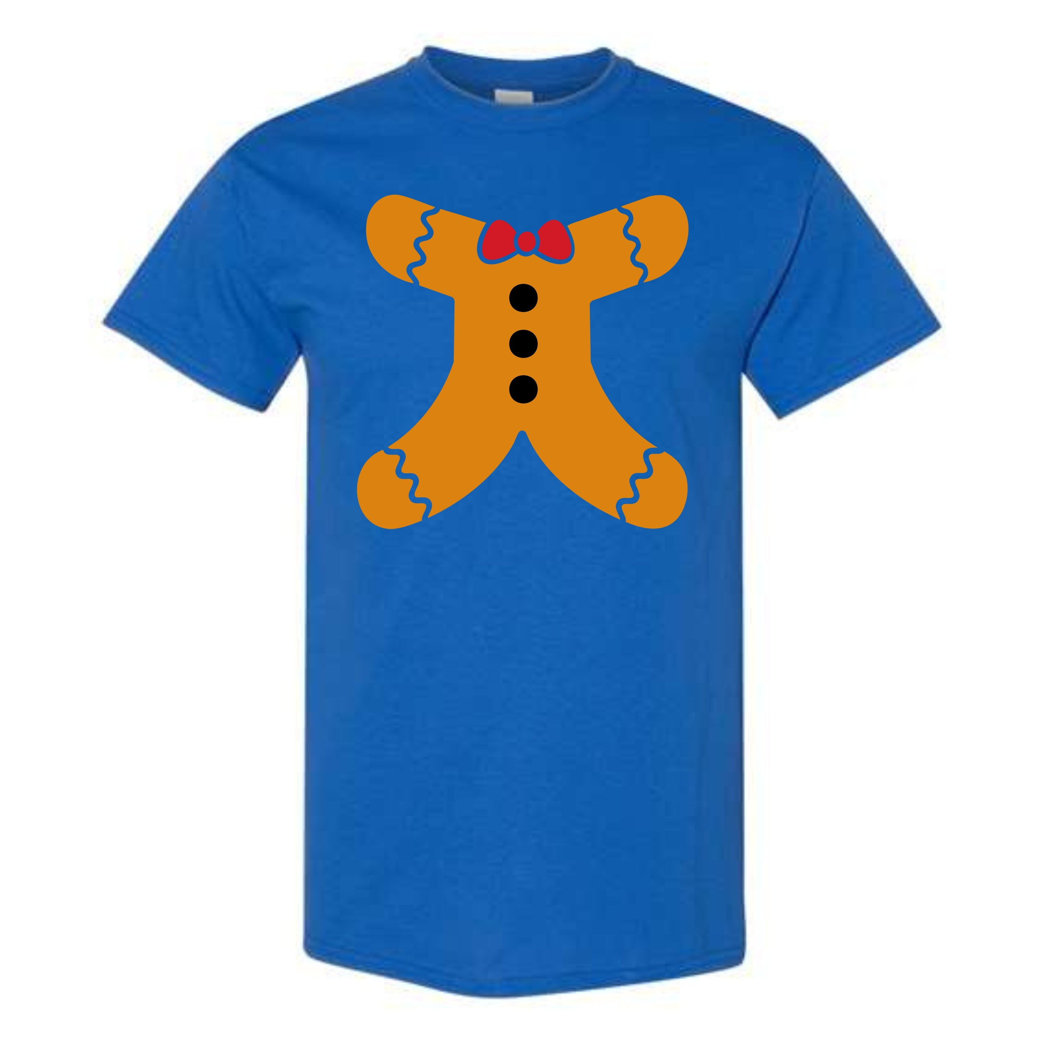 Christmas Gingerbread Man Body Holiday T-Shirt - Walmart.com