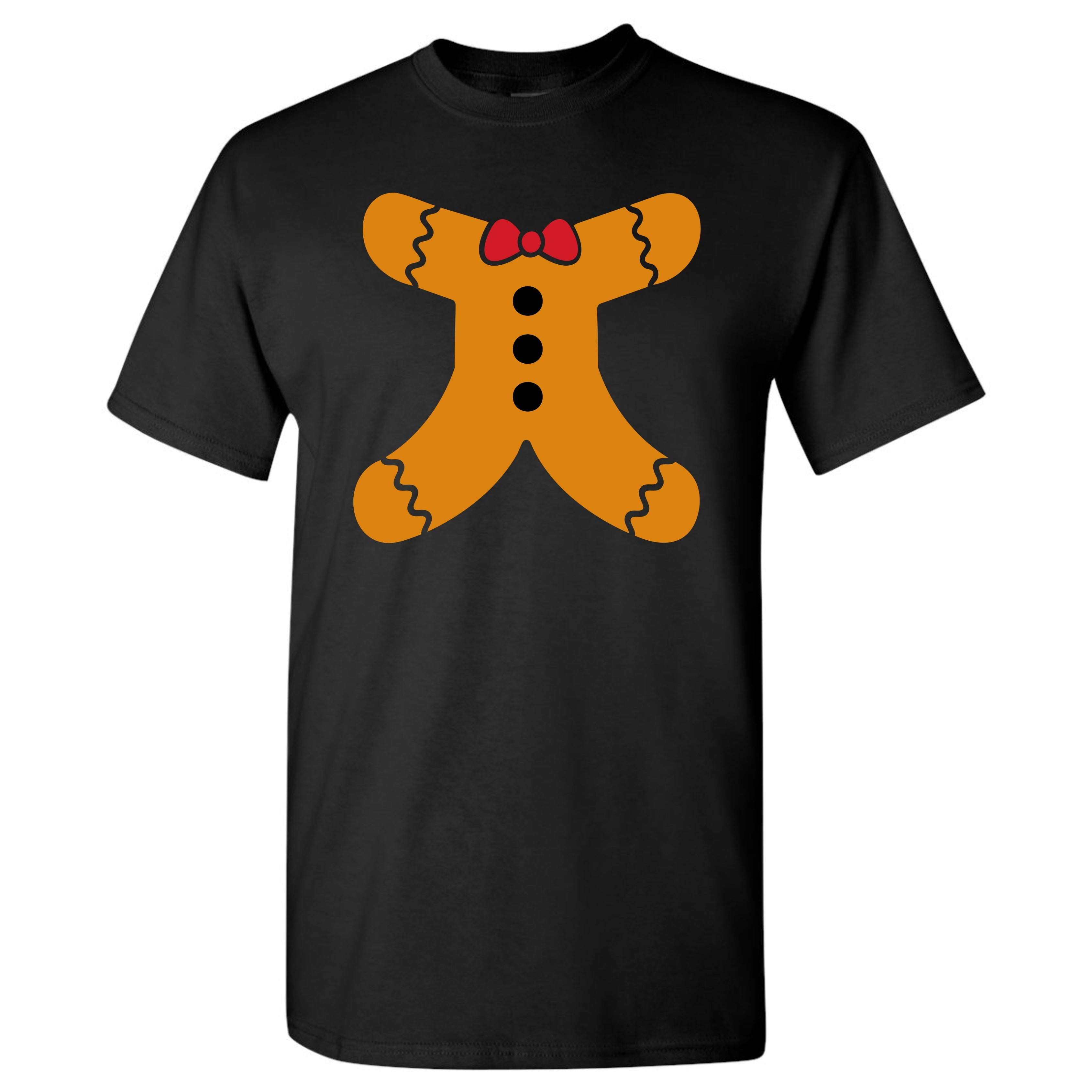 Christmas Gingerbread Man Body Holiday T-Shirt - Walmart.com