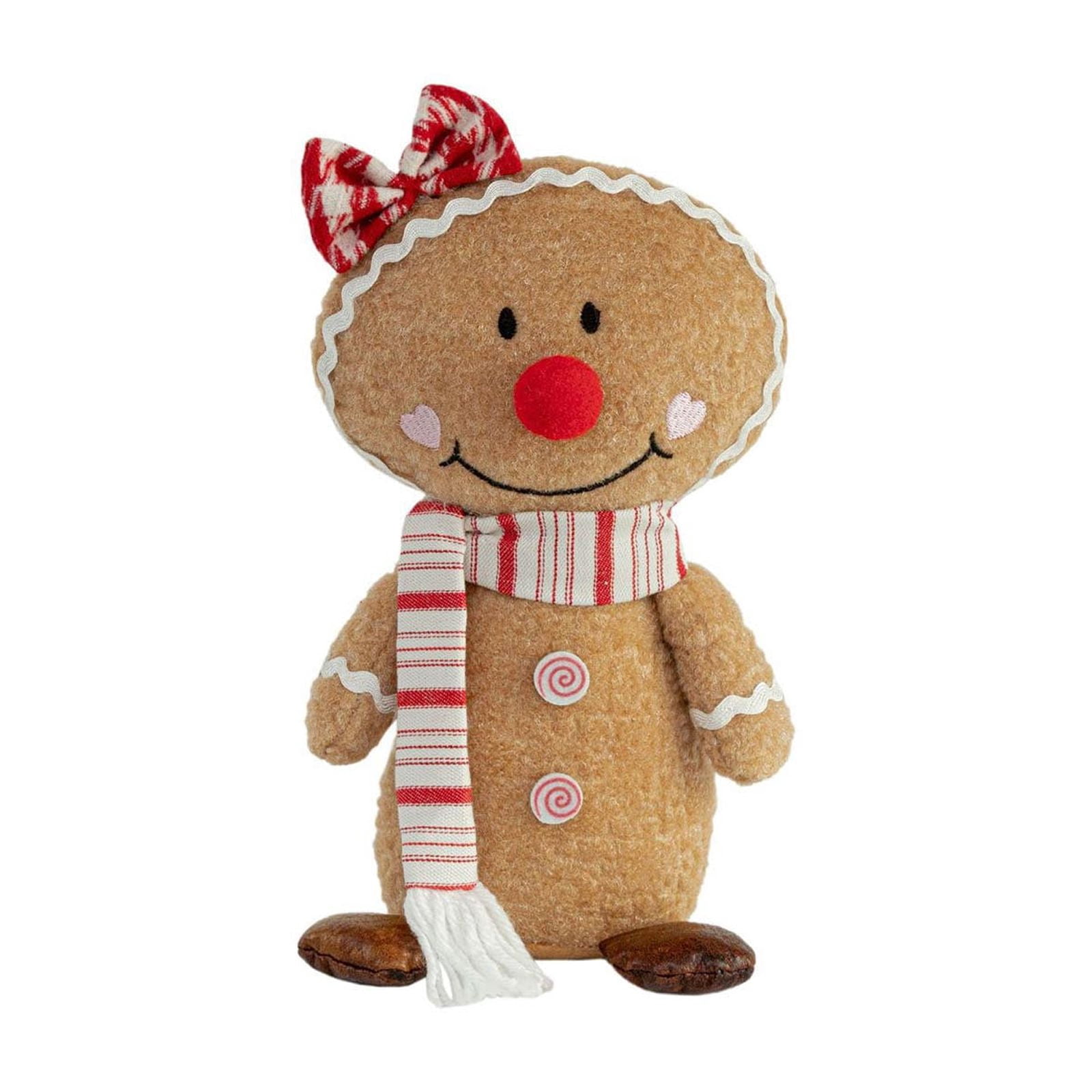 Christmas Gingerbread Man Plush Doll - Cute Decorative Gingerbread Man ...