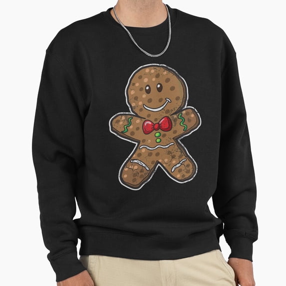 Christmas Gingerbread Man Unisex Sweatshirt Funny Retro Vintage Holiday ...