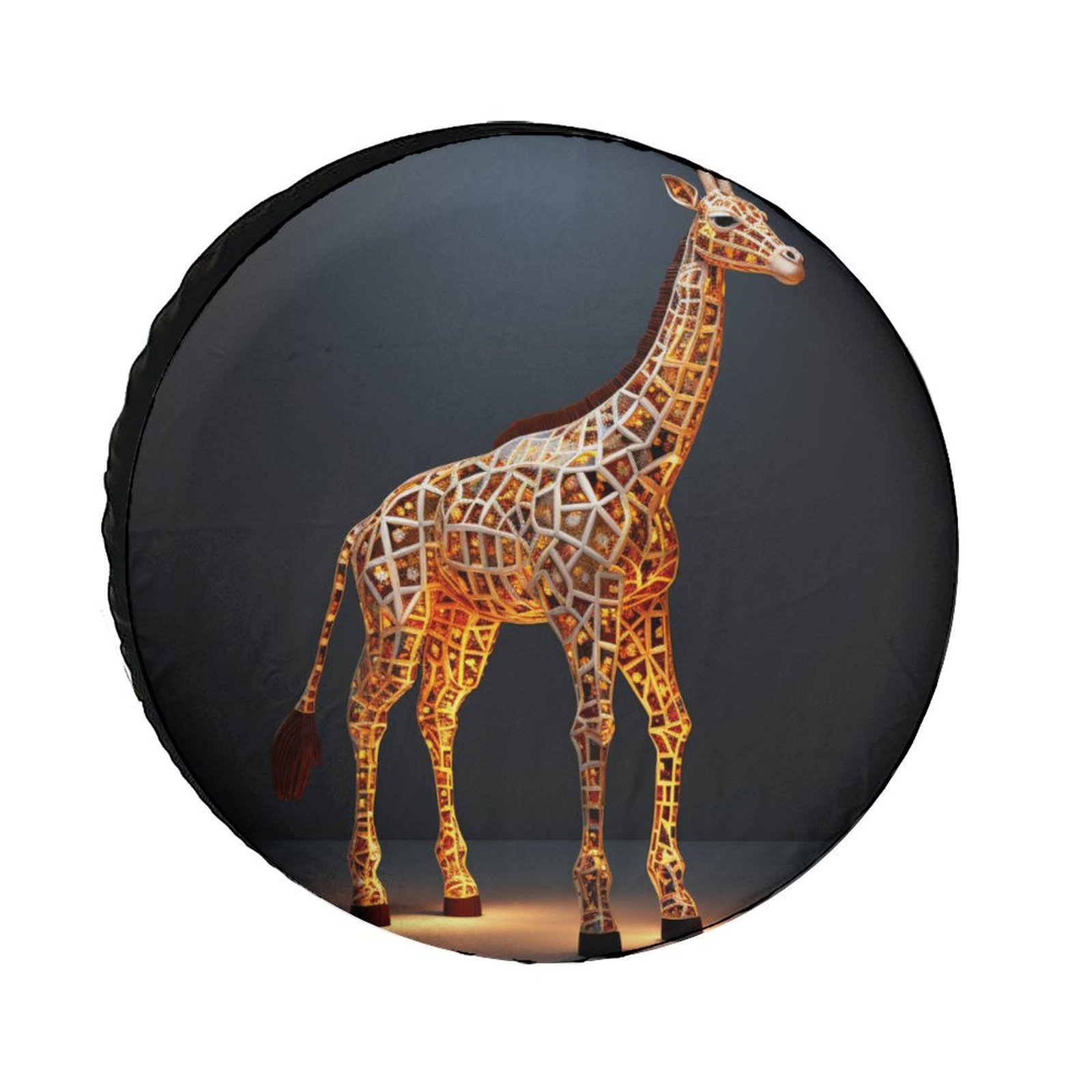 Christmas Giraffe Camper Spare Tire Cover Giraffes Gifts for Girls ...