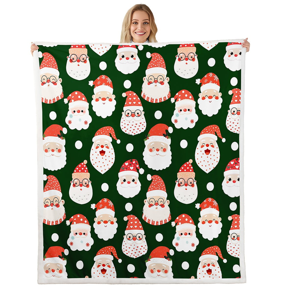 Christmas Gnome Blanket Cartoon Santa Claus Throw Blanket 60"x80",Cute ...