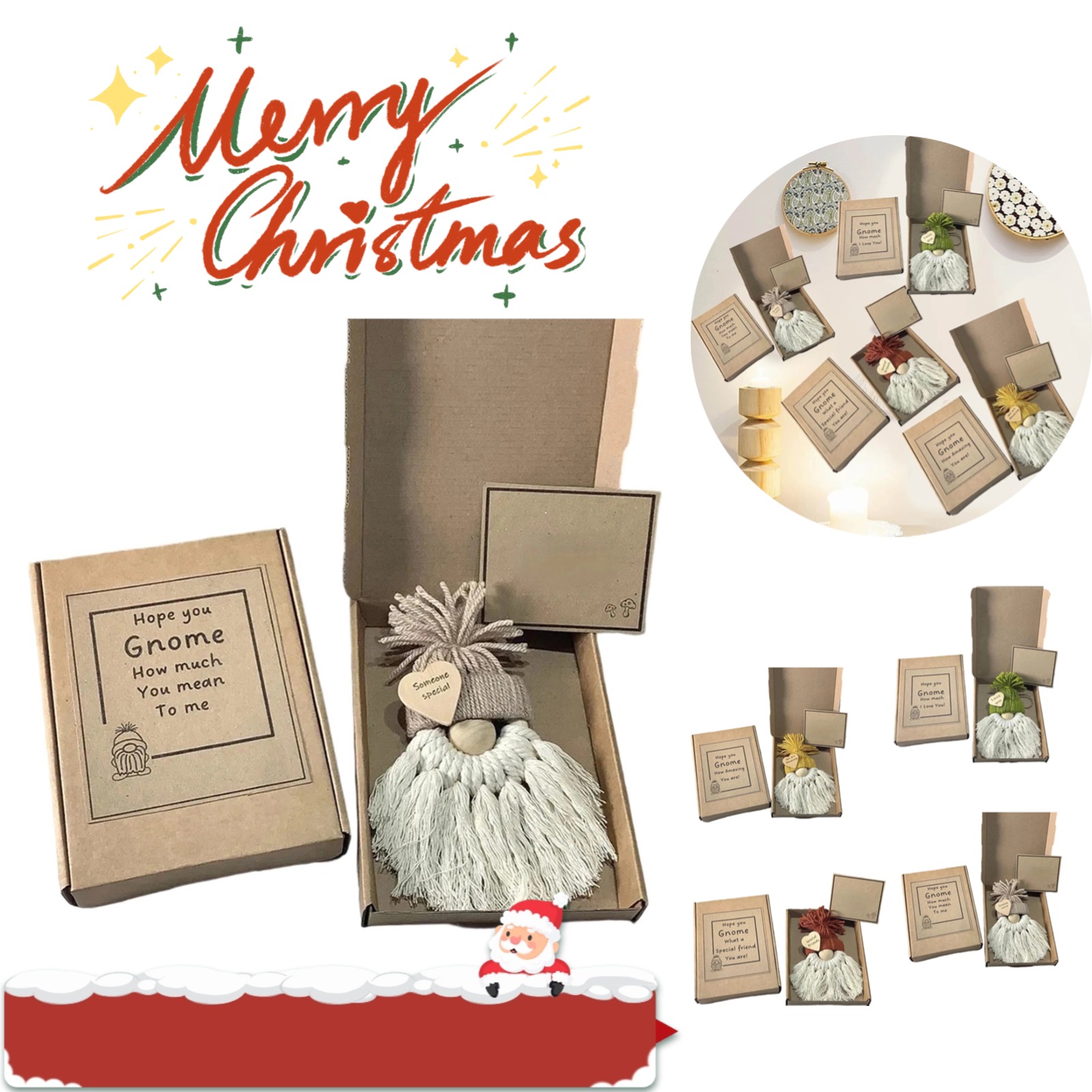 Christmas Gnome Decoration - Handcrafted Cotton | Long-Lasting ...