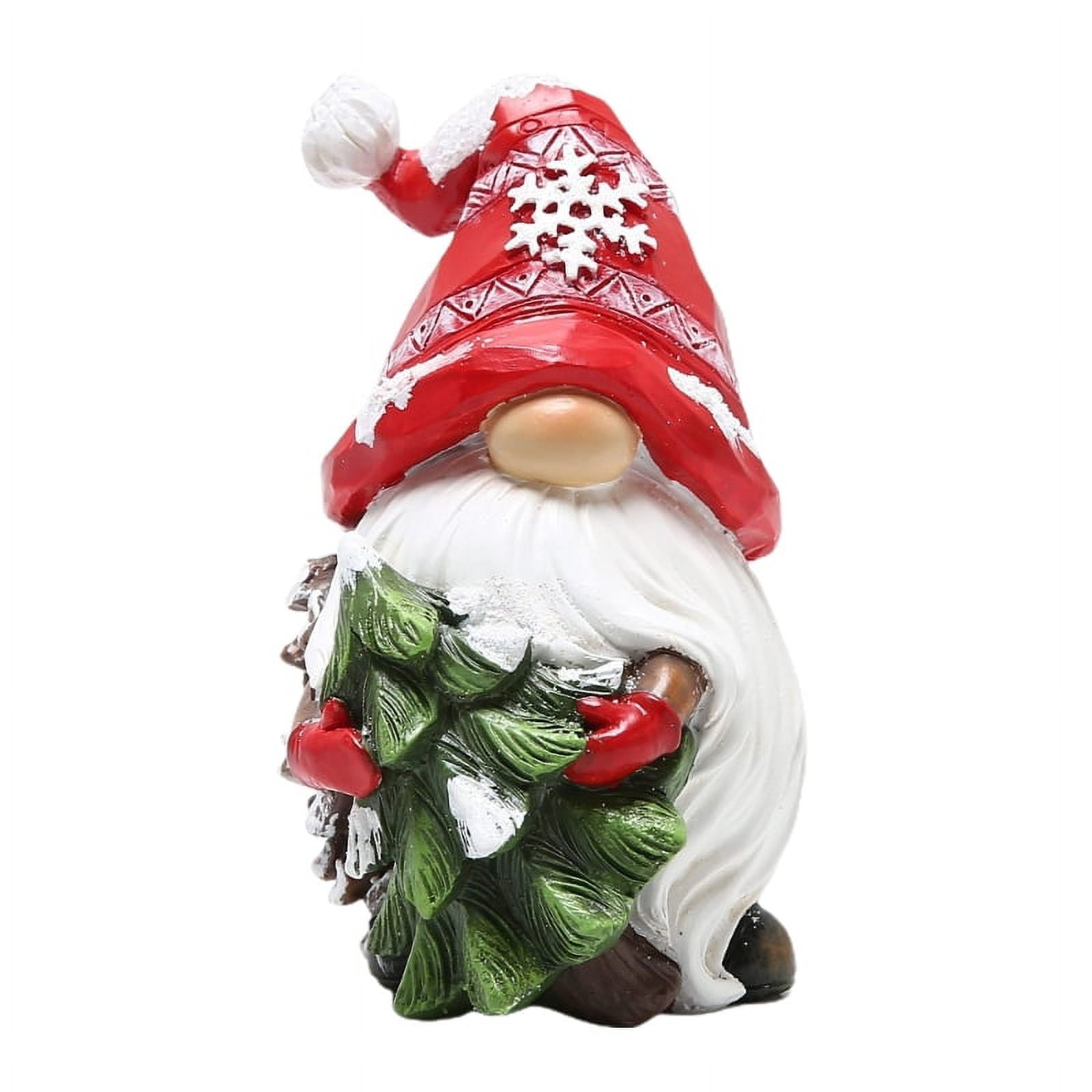 Christmas Gnome Figurine Faceless Doll Resin Sculpture Art Ornament for ...