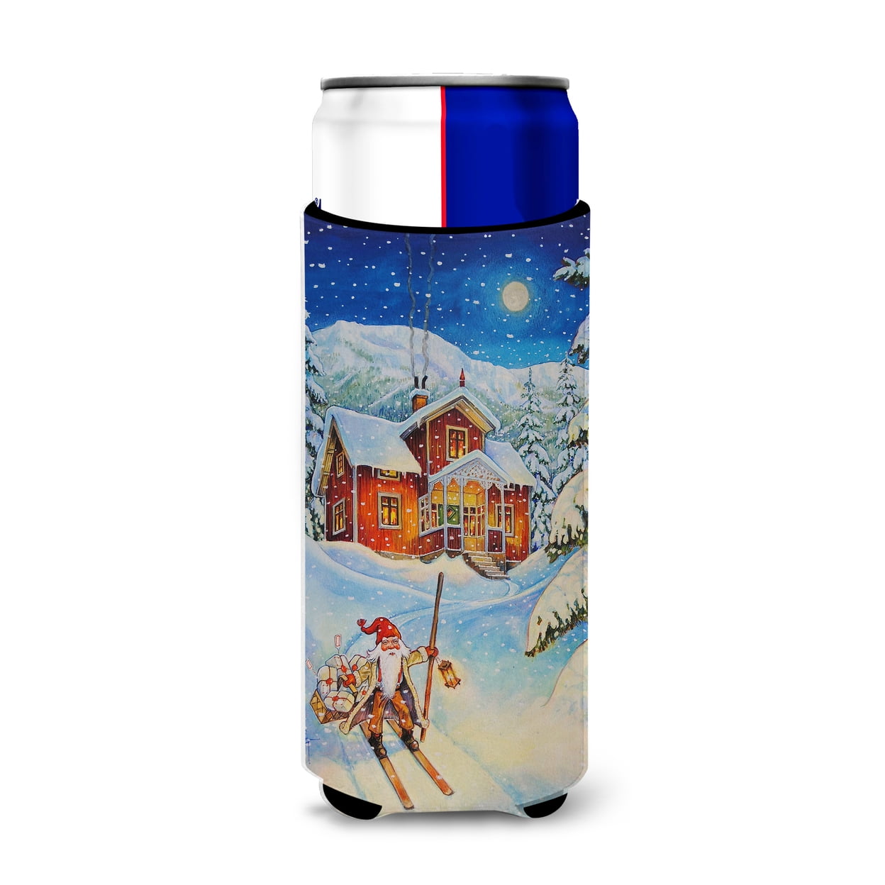 Christmas Gnome Headed out Ultra Hugger for slim cans - Walmart.com