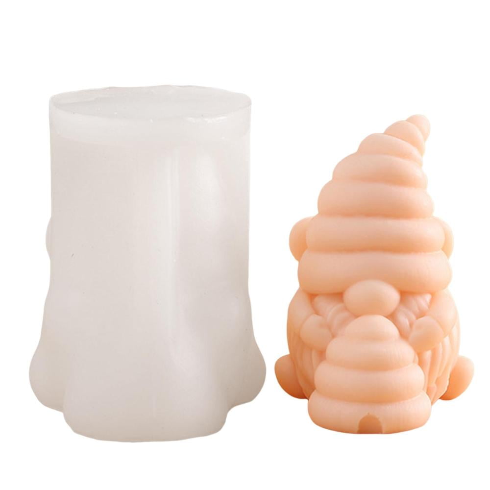Christmas Gnome Mold | Silicone Candle Mold | Cute 3D Gnome Christmas ...