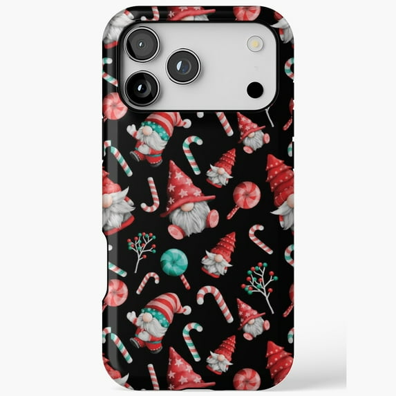 Christmas Gnome Pattern Art Case for iPhone 11 12 13 14 15 16 17 Pro ...