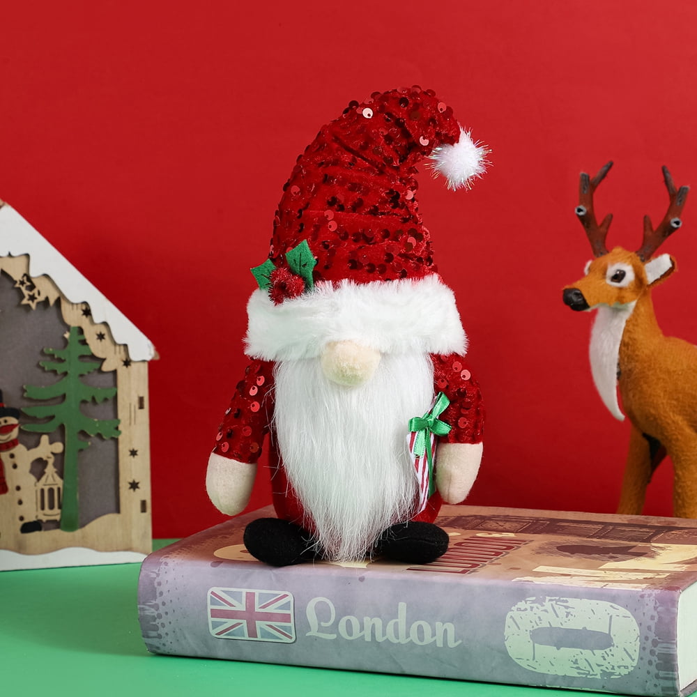 Christmas Gnome Plush Elf Decorations - Mr. Xmas Holiday Handmade ...