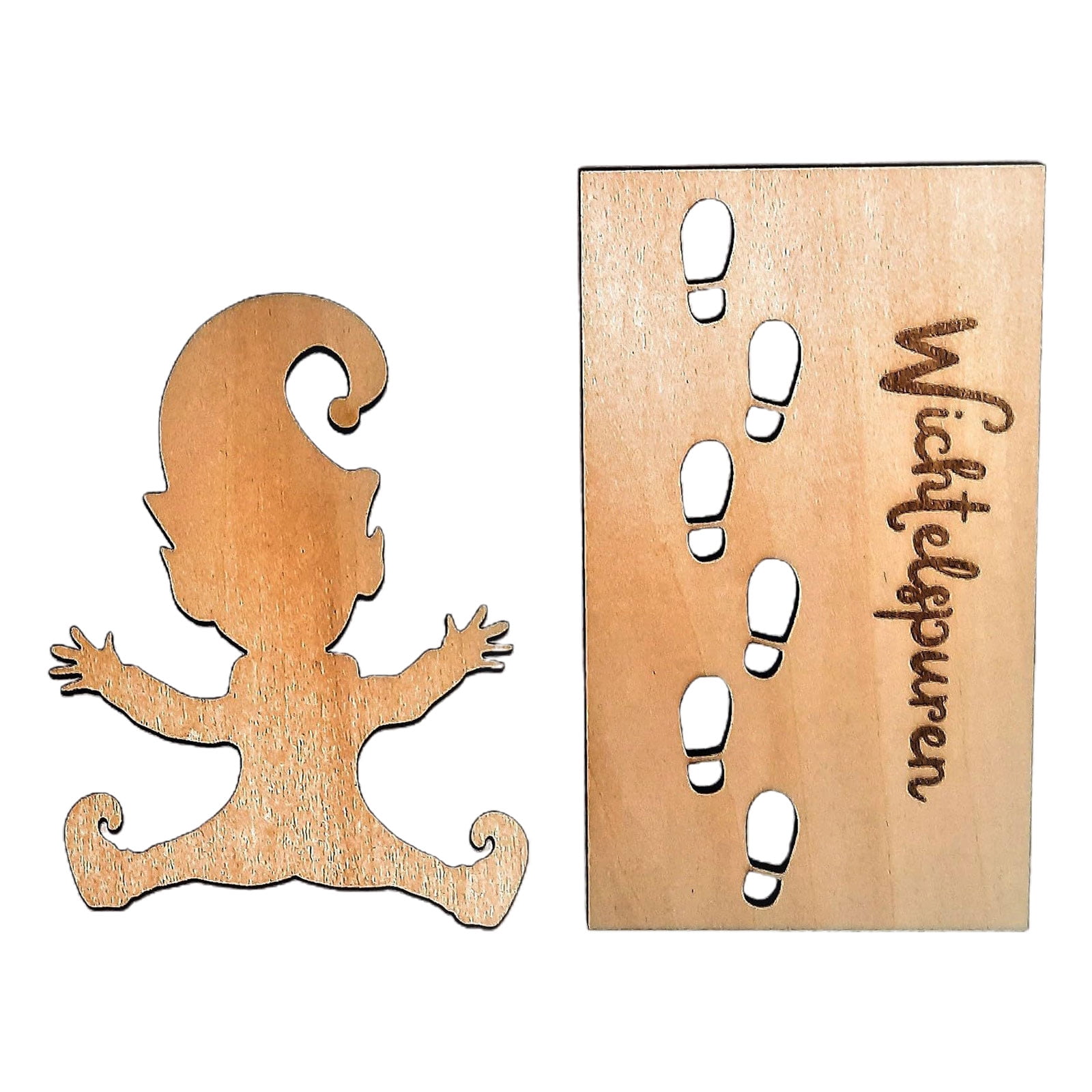 Christmas Gnomes Footprint Template for Painting on Door, Window, Wall ...