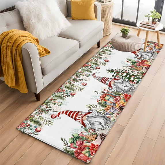Christmas Gnomes Kitchen Runner Rug 2x6 Washable Runners for Hallway ...