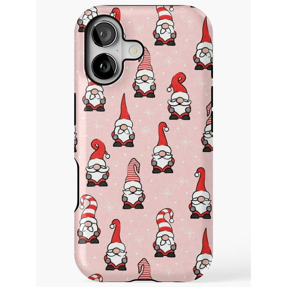 Christmas Gnomes Pink Case for iPhone 17 16 15 14 13 12 11 Pro Max ...