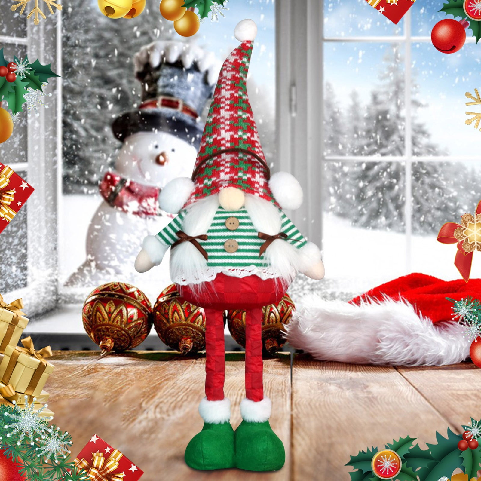 Christmas Gnomes Plush, 5.9*23 Inch Handmade Christmas Valentine ...