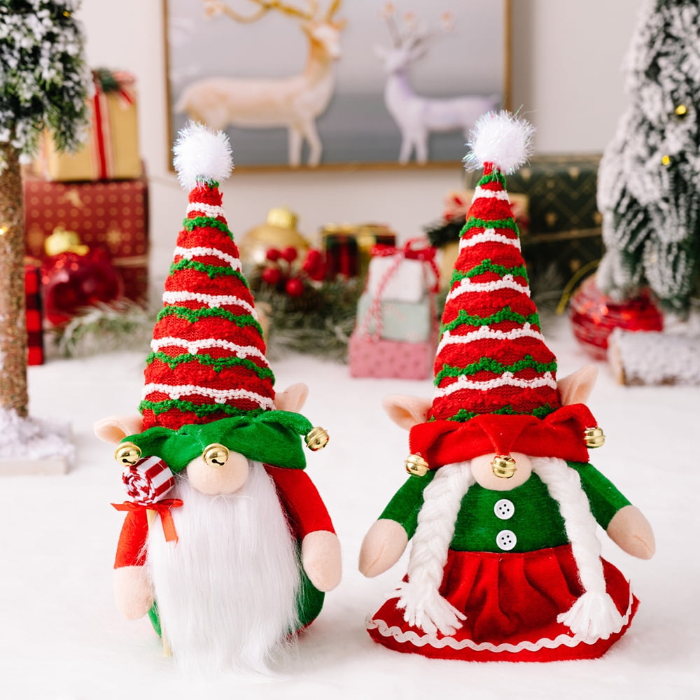 Christmas Gnomes Plush Decorations,1 Pack Xmas Gnomes Dolls Figurine ...