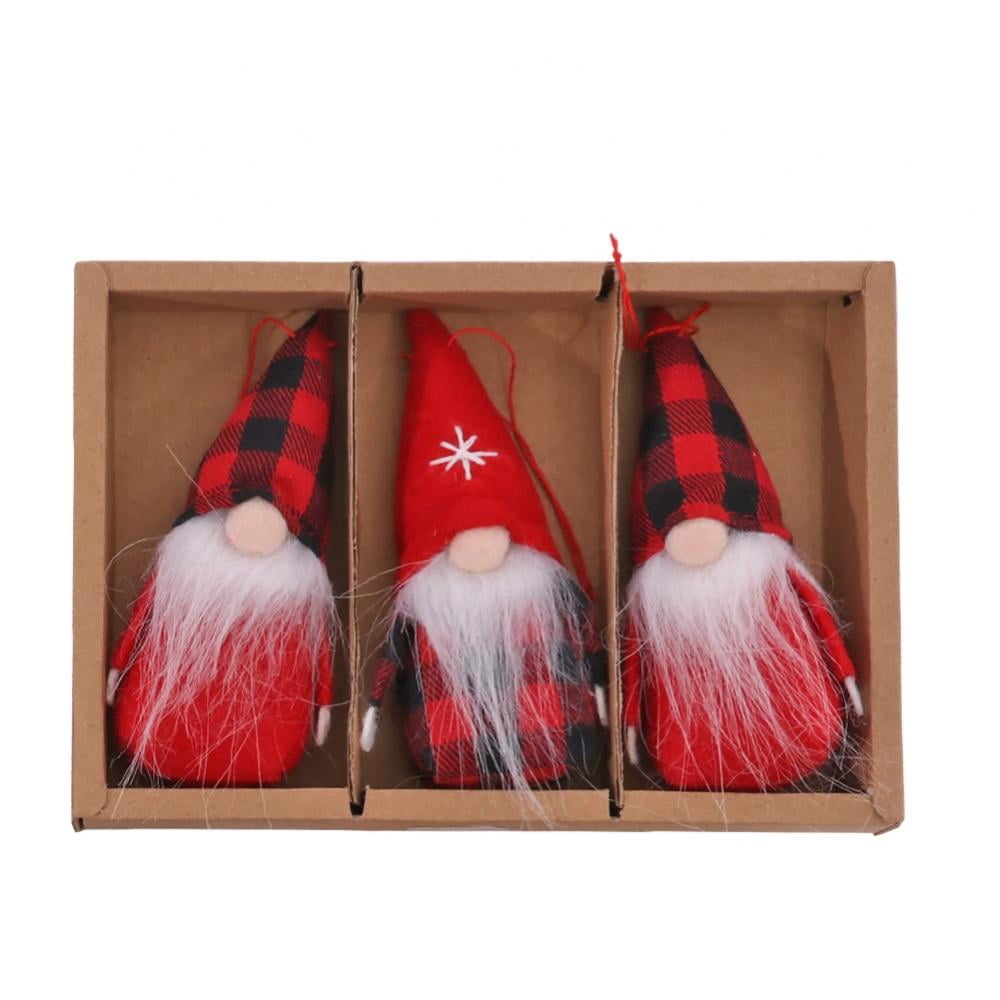 Christmas Gnomes Plush Set of 3, Handmade Swedish Tomte Santa ...