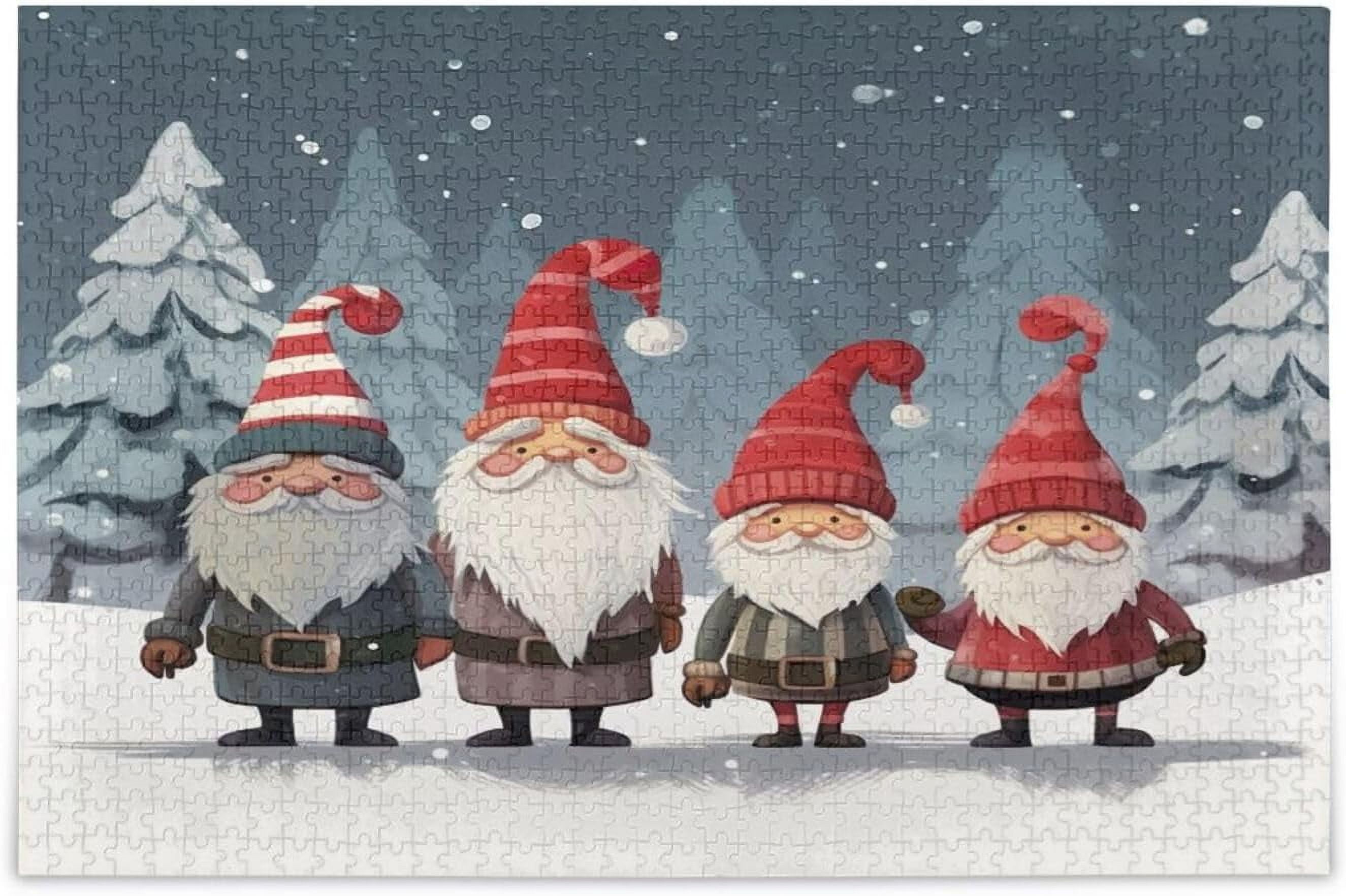 Christmas Gnomes Puzzles for Adults 500 Pieces, Fun Puzzles for Teens ...