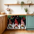 Christmas Gnomes Small Sink Skirt 10"Wx11"L,Dustproof Under Sink ...