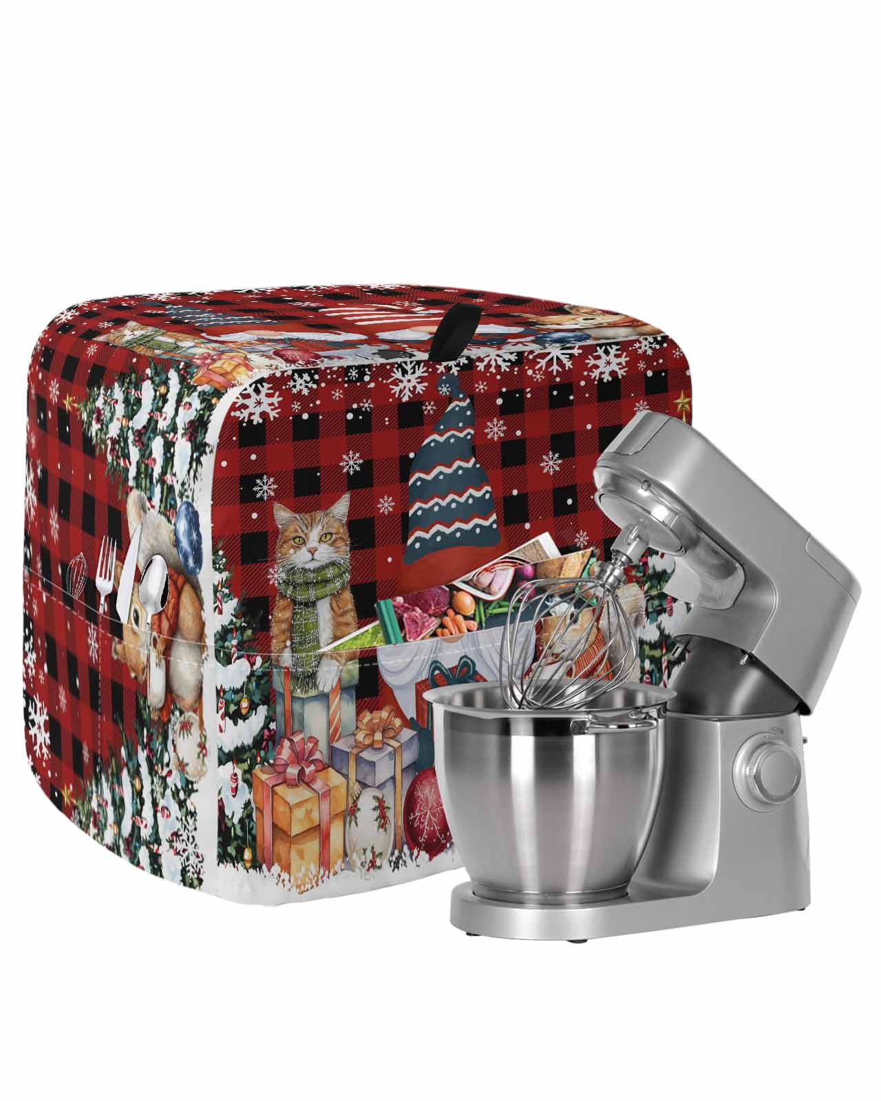 Christmas Gnomes Stand Mixer Dust Cover with Storage Pocket & Handles ...