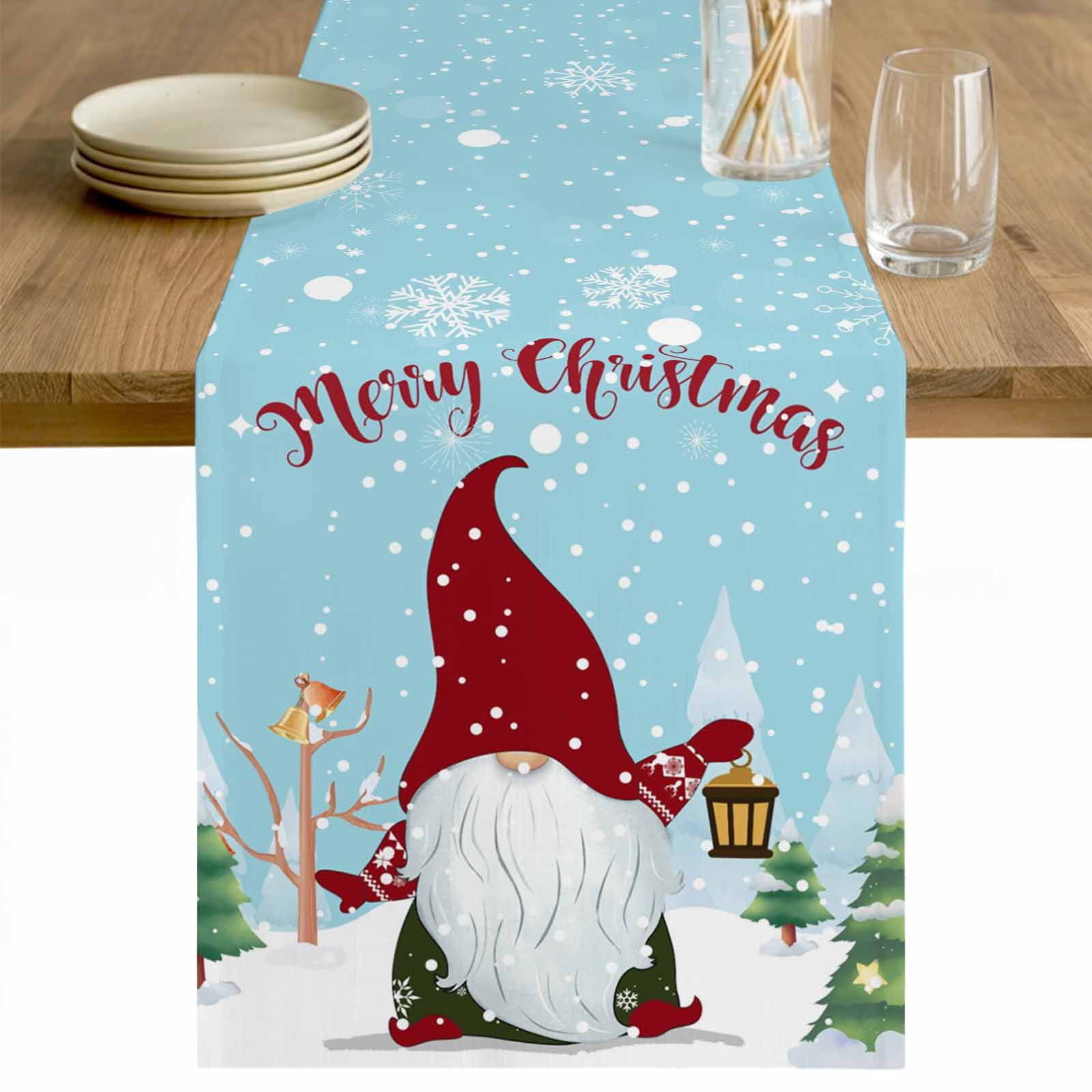 Christmas Gnomes Table Runner 72 Inches Long Farmhouse Dress Scarves ...