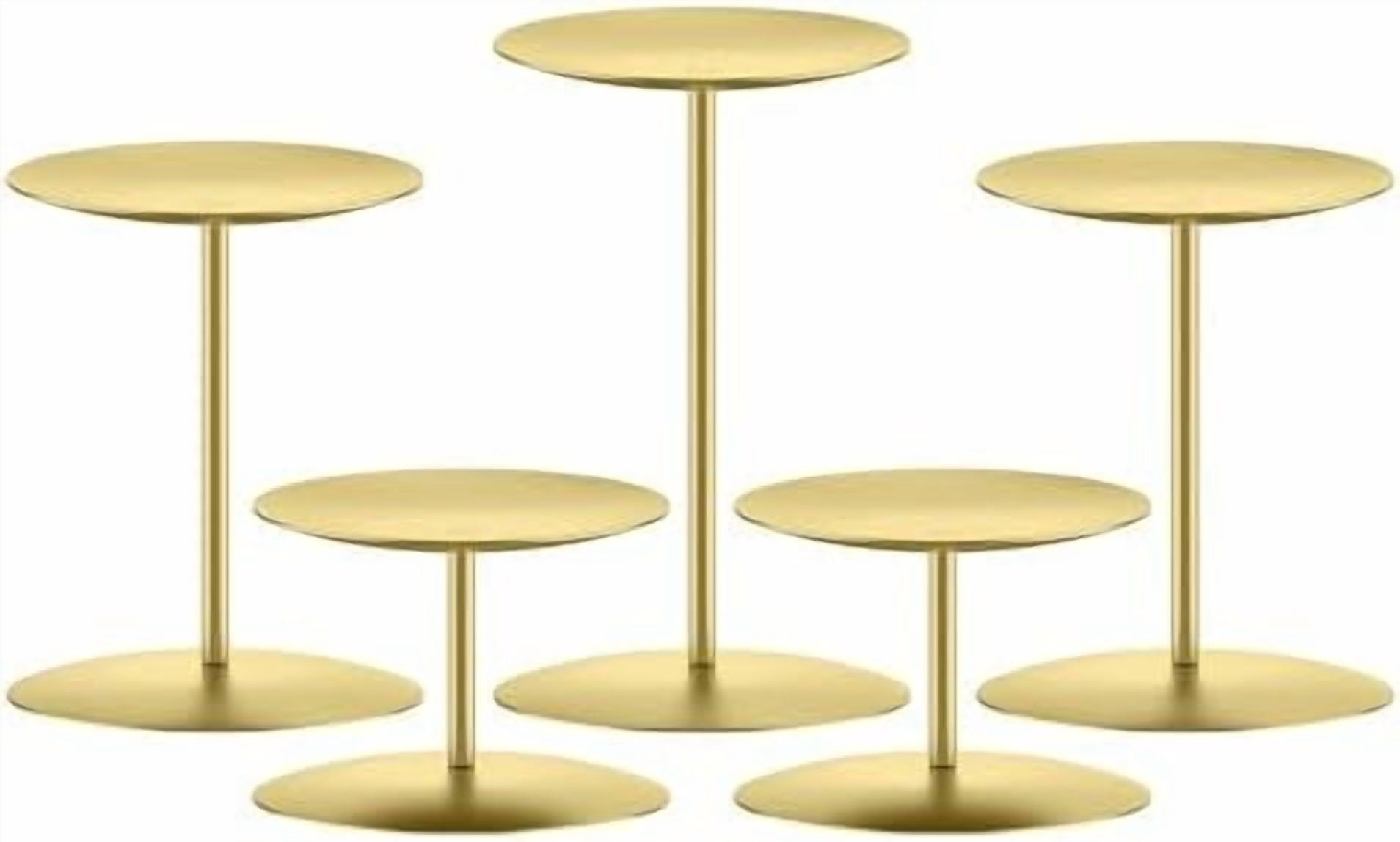 Christmas Gold Candle Holders for Pillar Candles Table Centerpieces ...