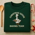 Christmas Goose Baking Team Embroidered Sweatshirt, Funny Holiday Baker Gift, Gingerbread Cookie ...