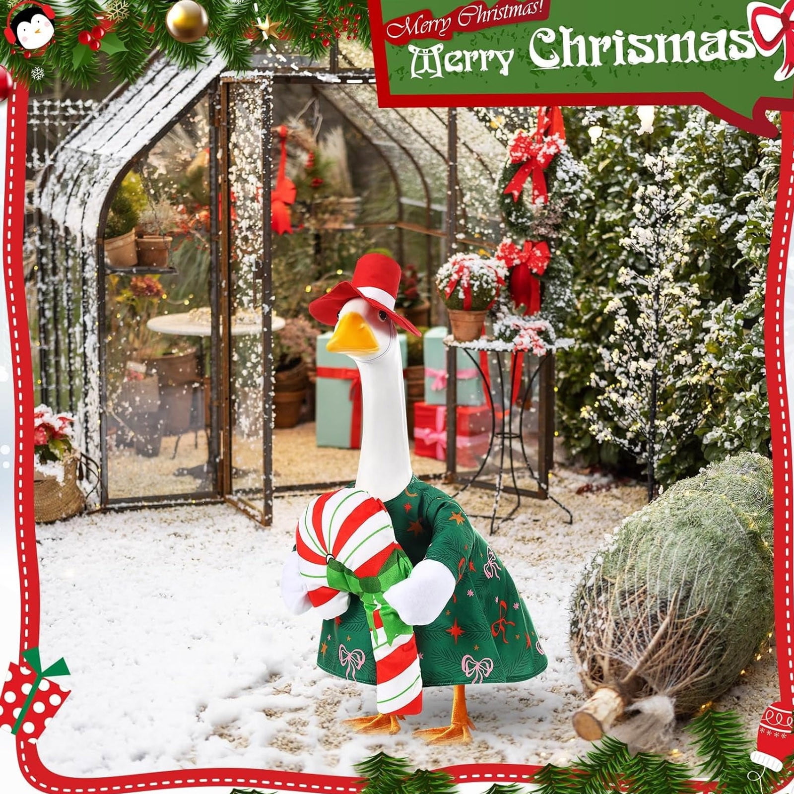 Christmas Goose Costume under $5! Cagogo Christmas Goose Costume Outfit ...