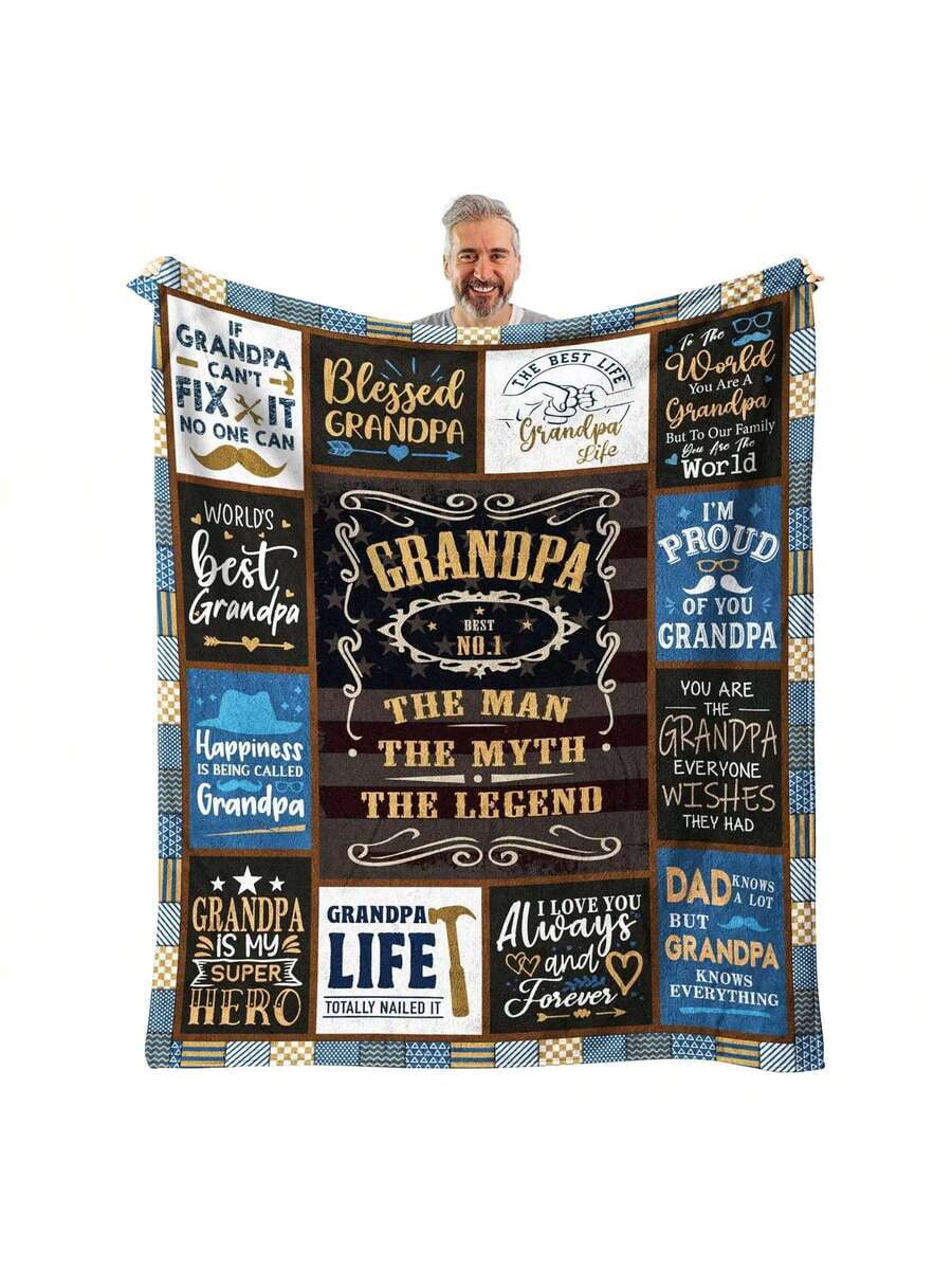 Christmas Grandpa Gifts Throw Blanket 60" X 50", Birthday Gifts For ...