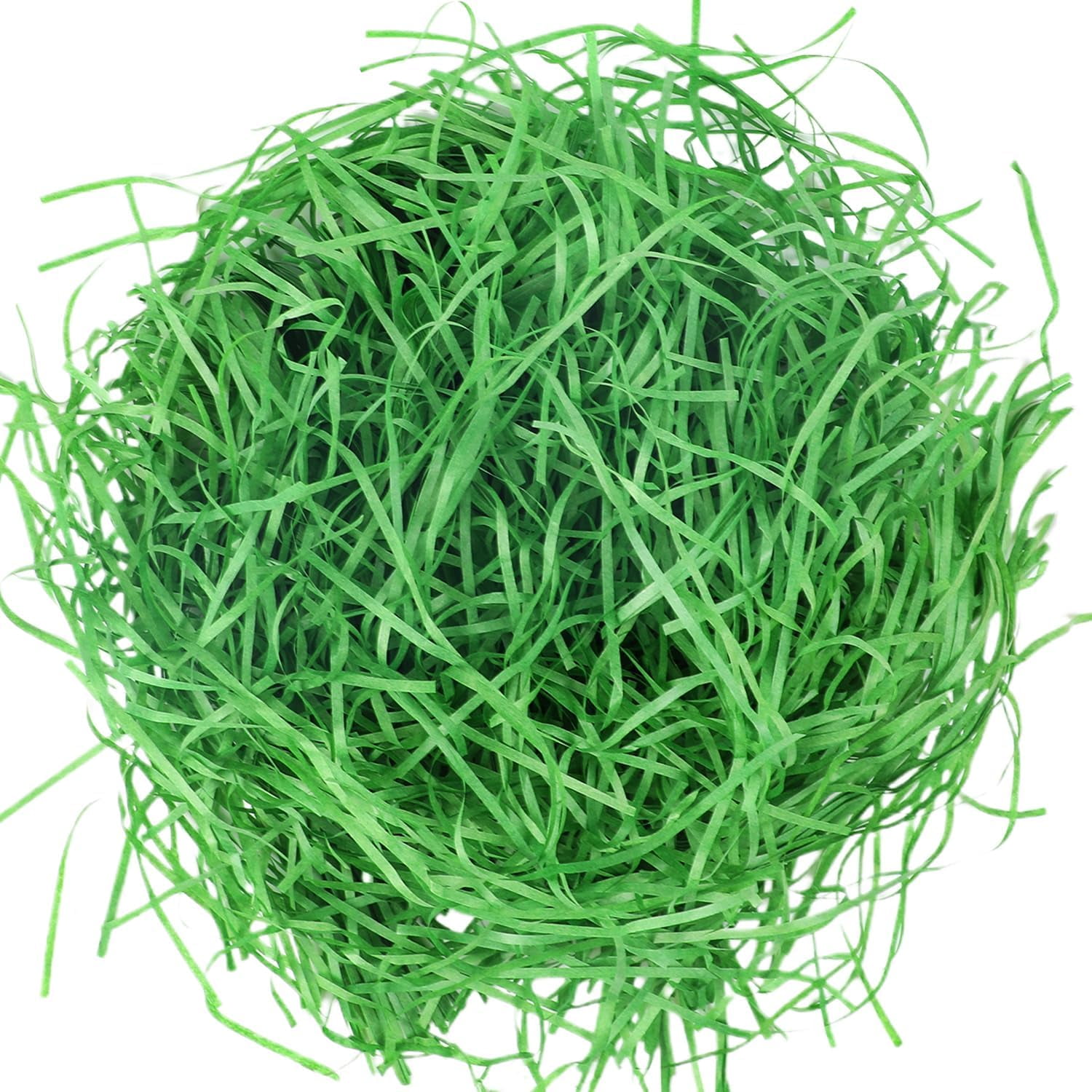 Christmas Green Shredded Paper,7 Oz Grass Basket Filler for Gift Box ...