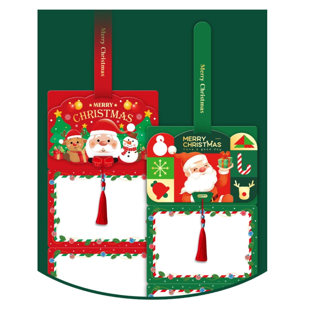 Christmas Greeting Cards Cartoon Santa Claus Personalized Foldable ...