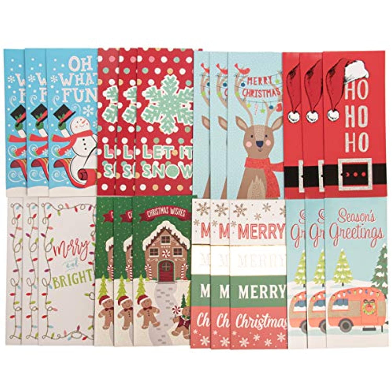 Christmas Greeting Cards Set with Envelopes Paper Craft (24 Count ...