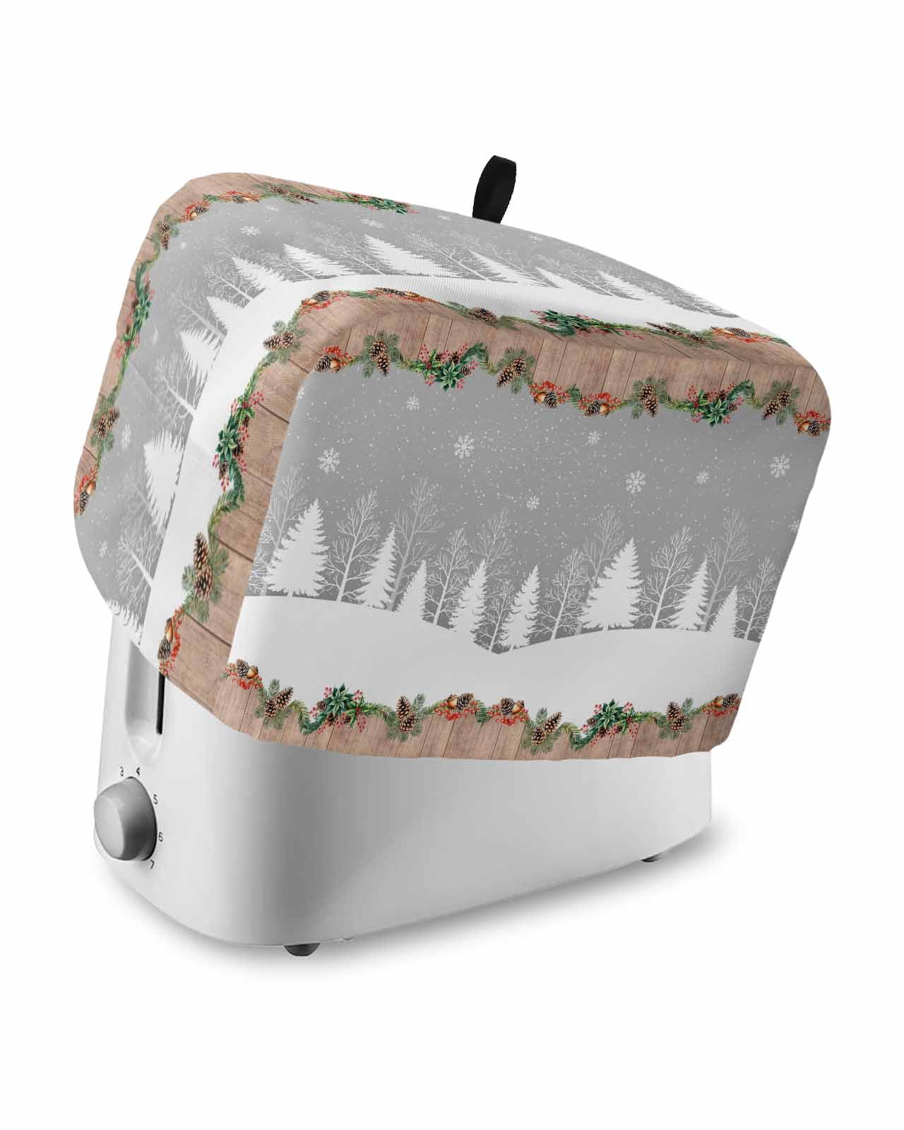 Christmas Grey Toaster Cover 4 Slice, Large Kitchen Appliance Covers ...