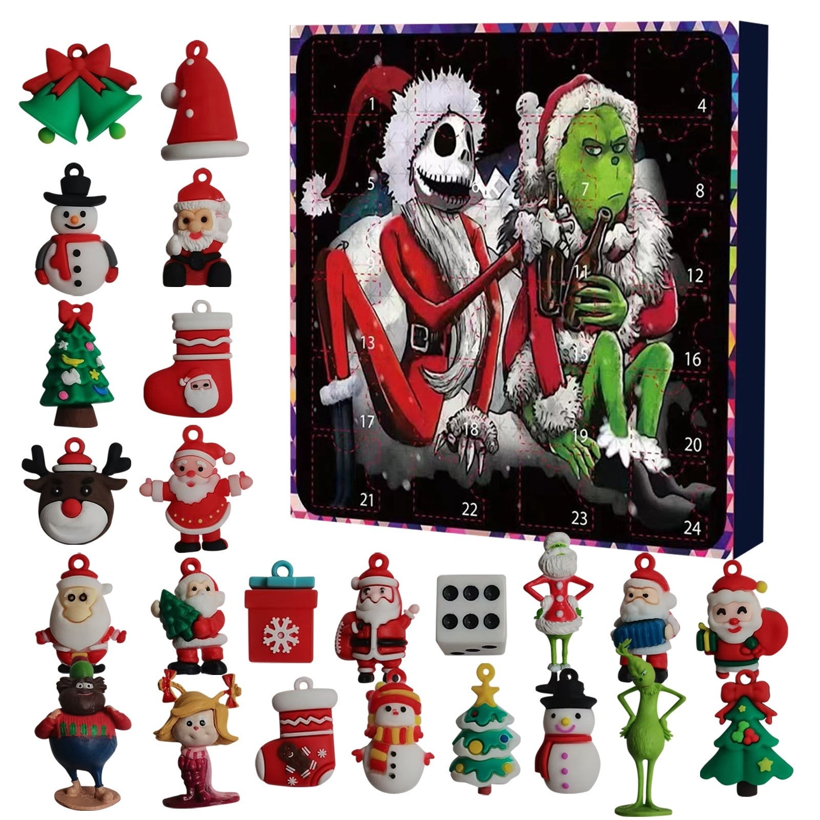 Christmas Grin-ch-Themed Halloween Blind Box Advent Calendar Set ...
