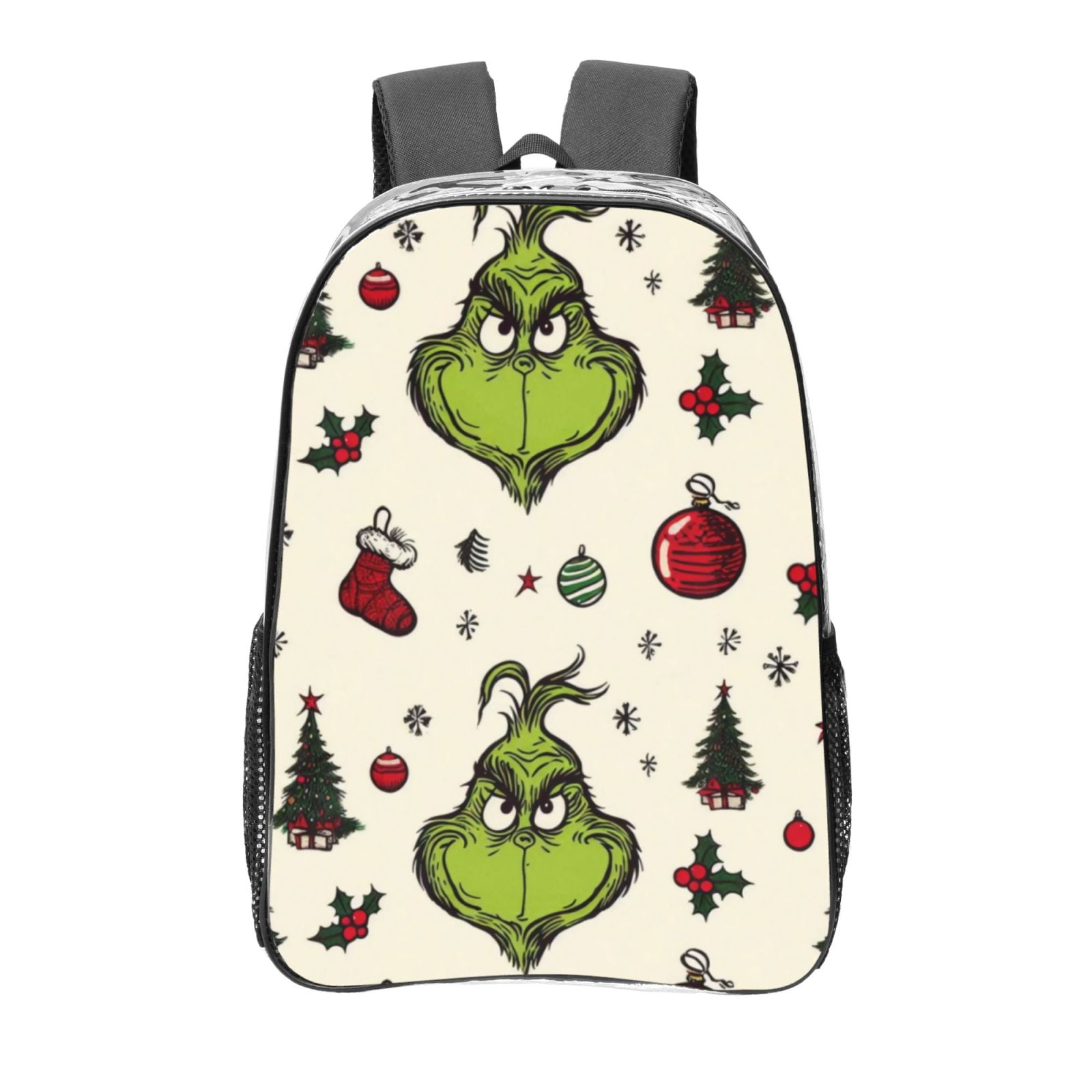 Christmas Grinch 014 16 Inch Transparent Backpacks School Backpack For ...