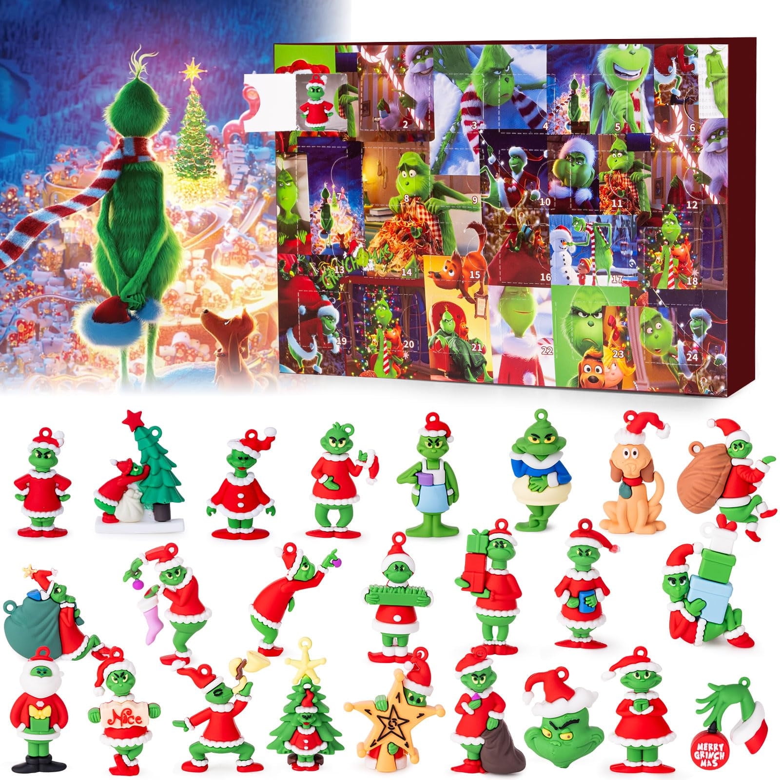 Christmas Grinch Advent Calendar 2025, Christmas Countdown Calendars ...