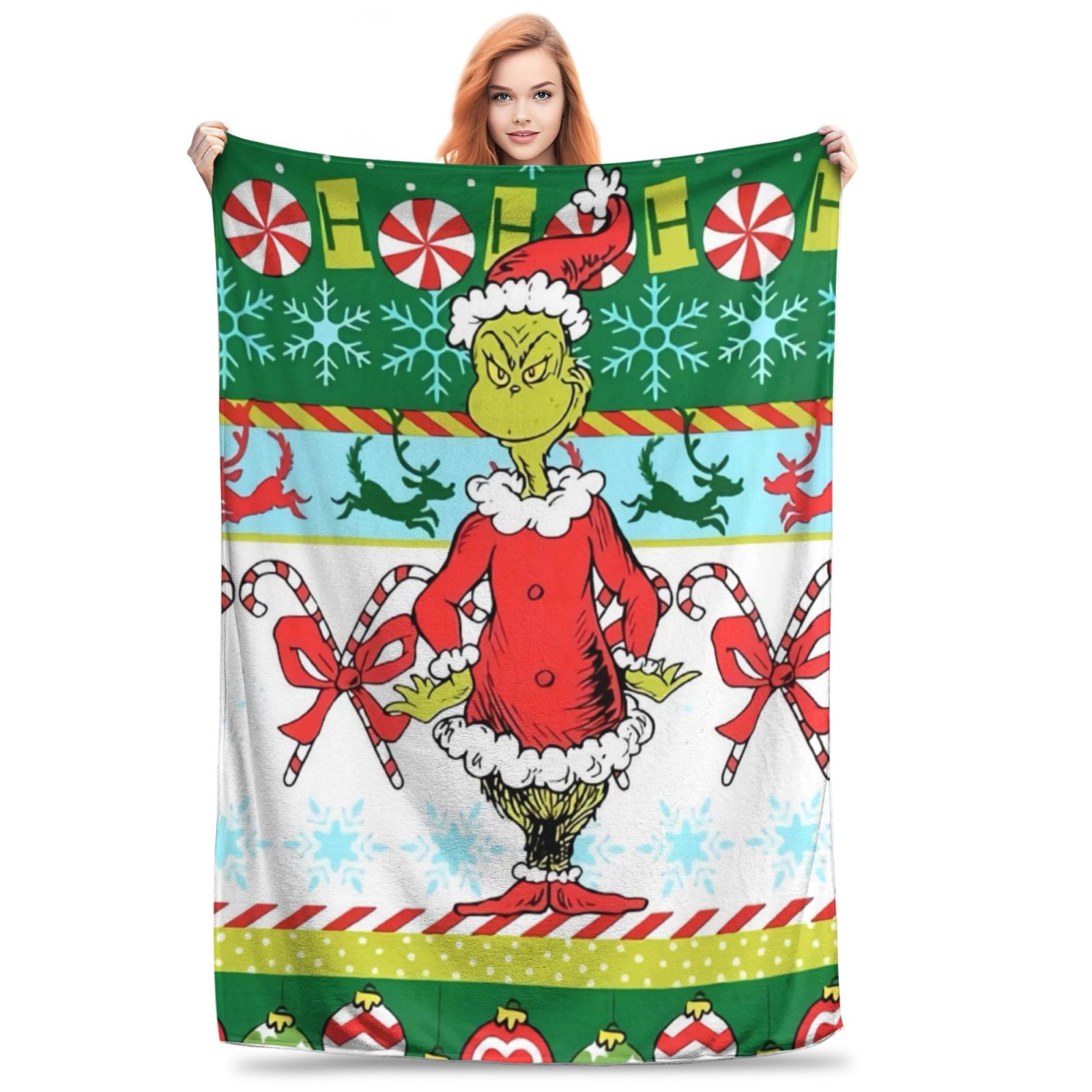 Christmas Grinch At Home Hustle Blanket Super Soft Throw Blanket ...