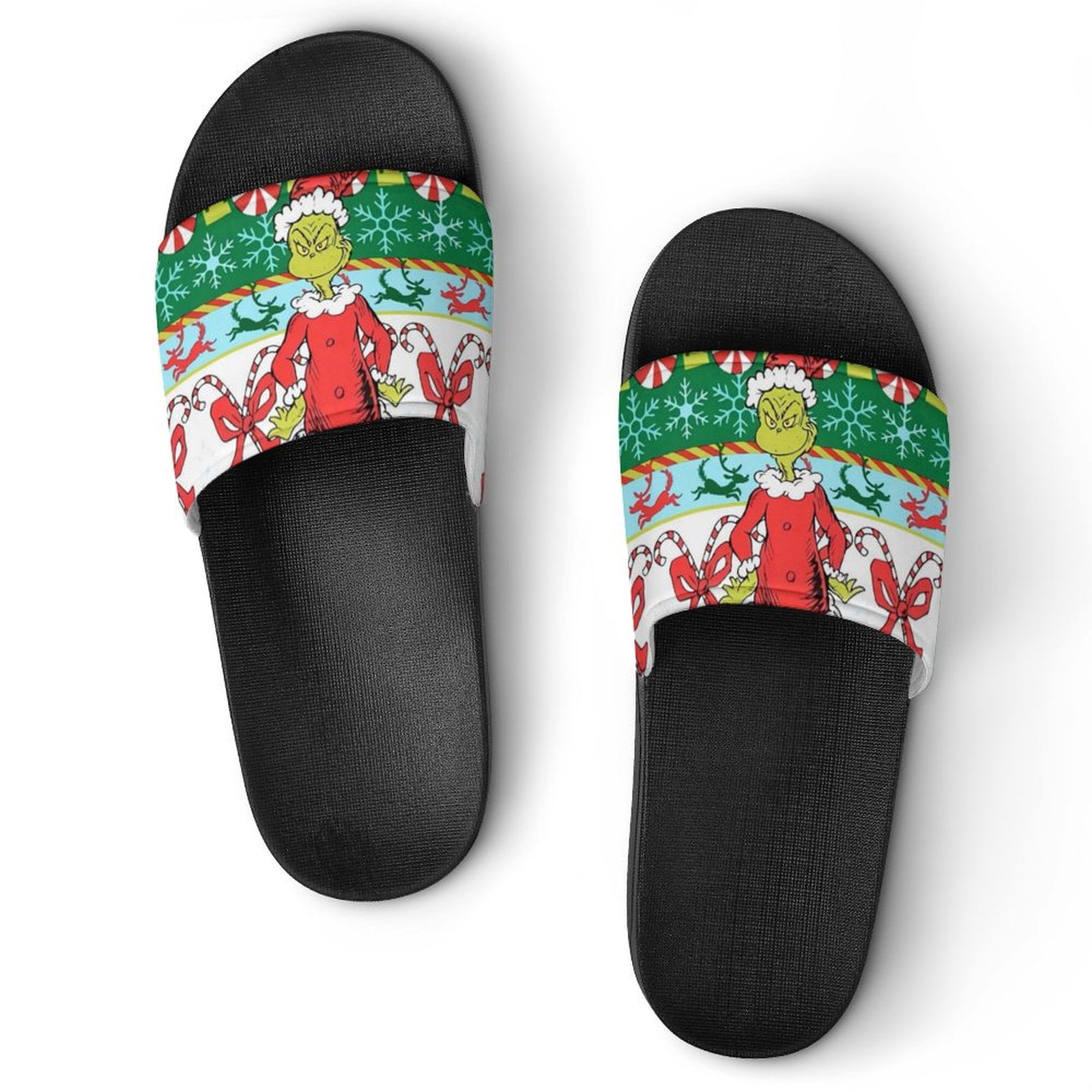 Christmas Grinch At Home Hustle Slide Sandals for Women Men,Ultra ...