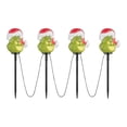 Christmas Grinch Battery-Operated Pathway Stakes (4 Count) With Santa ...