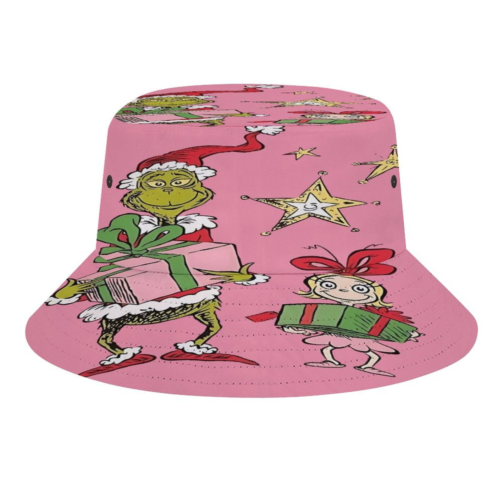 Christmas Grinch Bucket Hat Fisherman Hat Beach Travel Sun Hat Outdoor ...