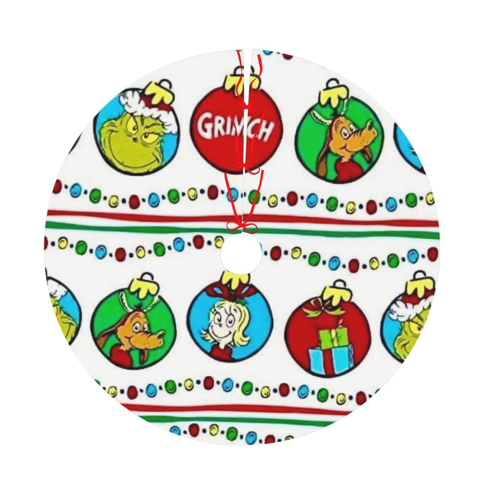 Christmas Grinch Christmas Tree Skirt 30 Inch,Soft and Funny Merry ...